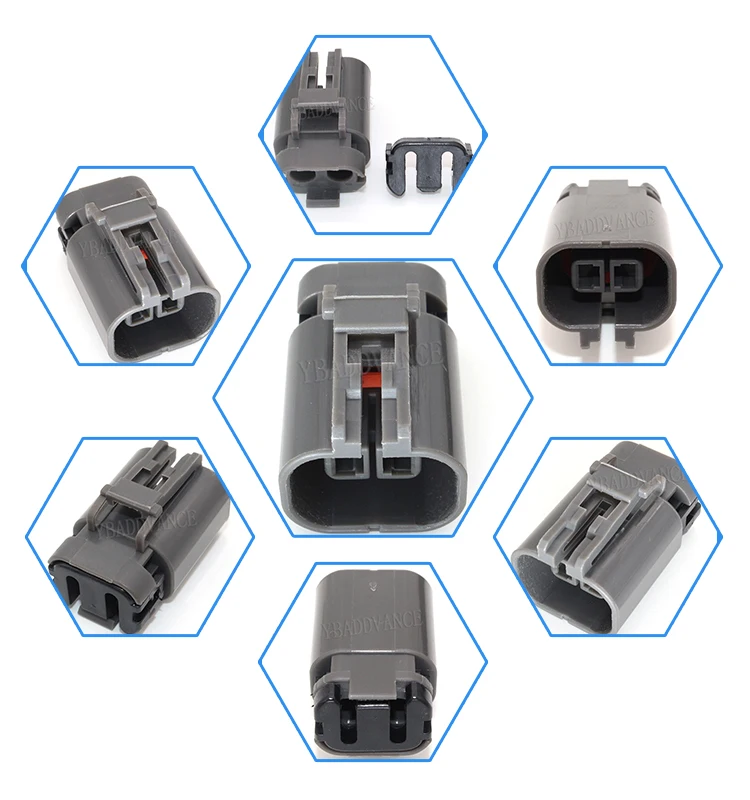 7223 1824 80 2 Pin Plastic Knock Sensor Connector For N issan with ...