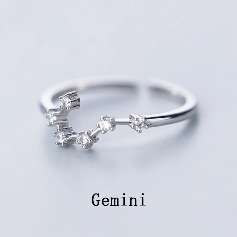 12 Constellations Zodiac Sign Finger Rings - SHOP THE NATION