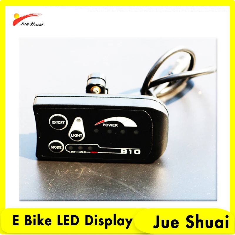 Electric-Bike-Waterproof-LED-Display-810-Control-Panel-3-assist-Light ...