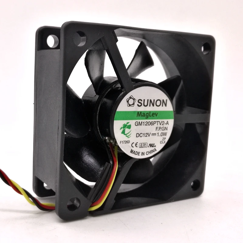 60mm Fans For Sunon GM1206PTV2-A 6025 DC12V 1.0W 6CM silence Maglev 3lines cooling fan
