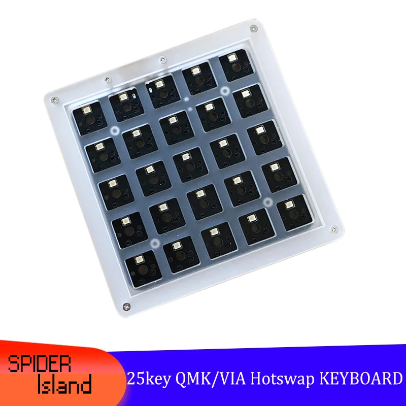 QMK VIA Keyboard 25 Key Mechanical Programmable Programming Macro ...