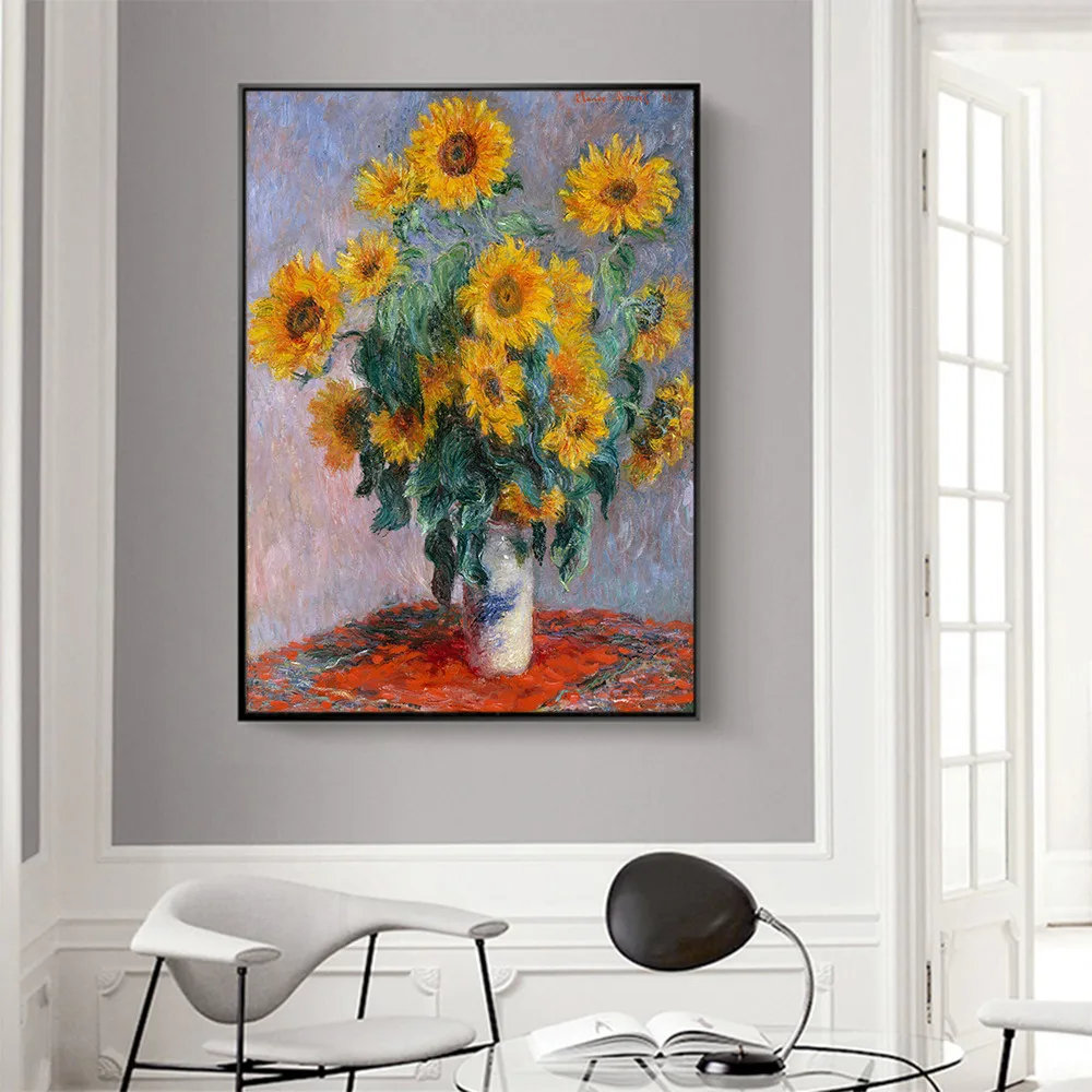 Monet Sunflowers