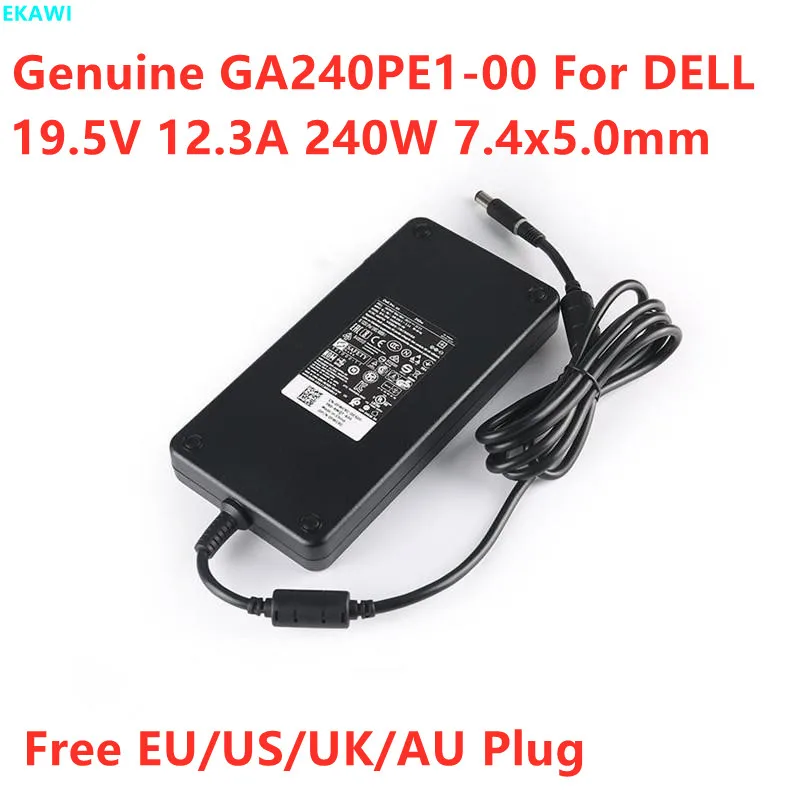 Genuine 19.5V 12.3A 240W GA240PE1 00 LA240PM160 AC Power Adapter For DELL ALIENWARE M17X M6600 ...