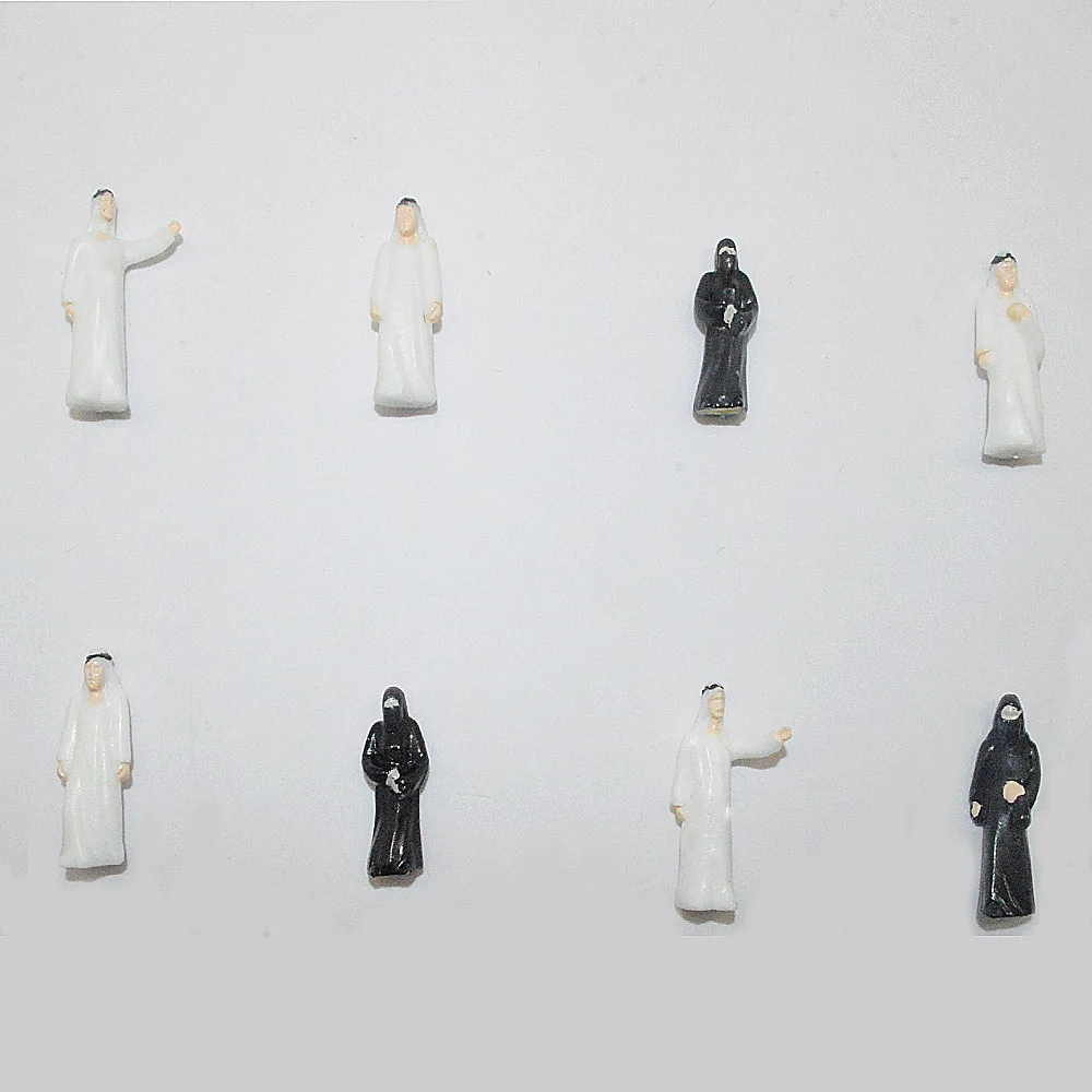 1:50 1:75scale arab figure 100pcs model color arab tiny people for ...