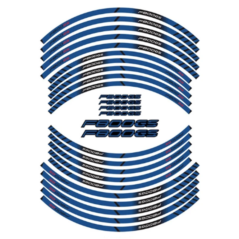 20X For BMW F800GS Motorcycle tyre Sticker inner rim reflective ...
