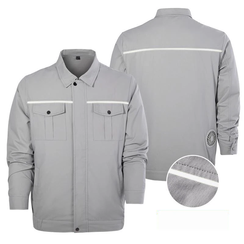 ZYNNEVA Men Summer Cooling Fan Clothes Anti UV Skin Coat Quick Dry Air ...