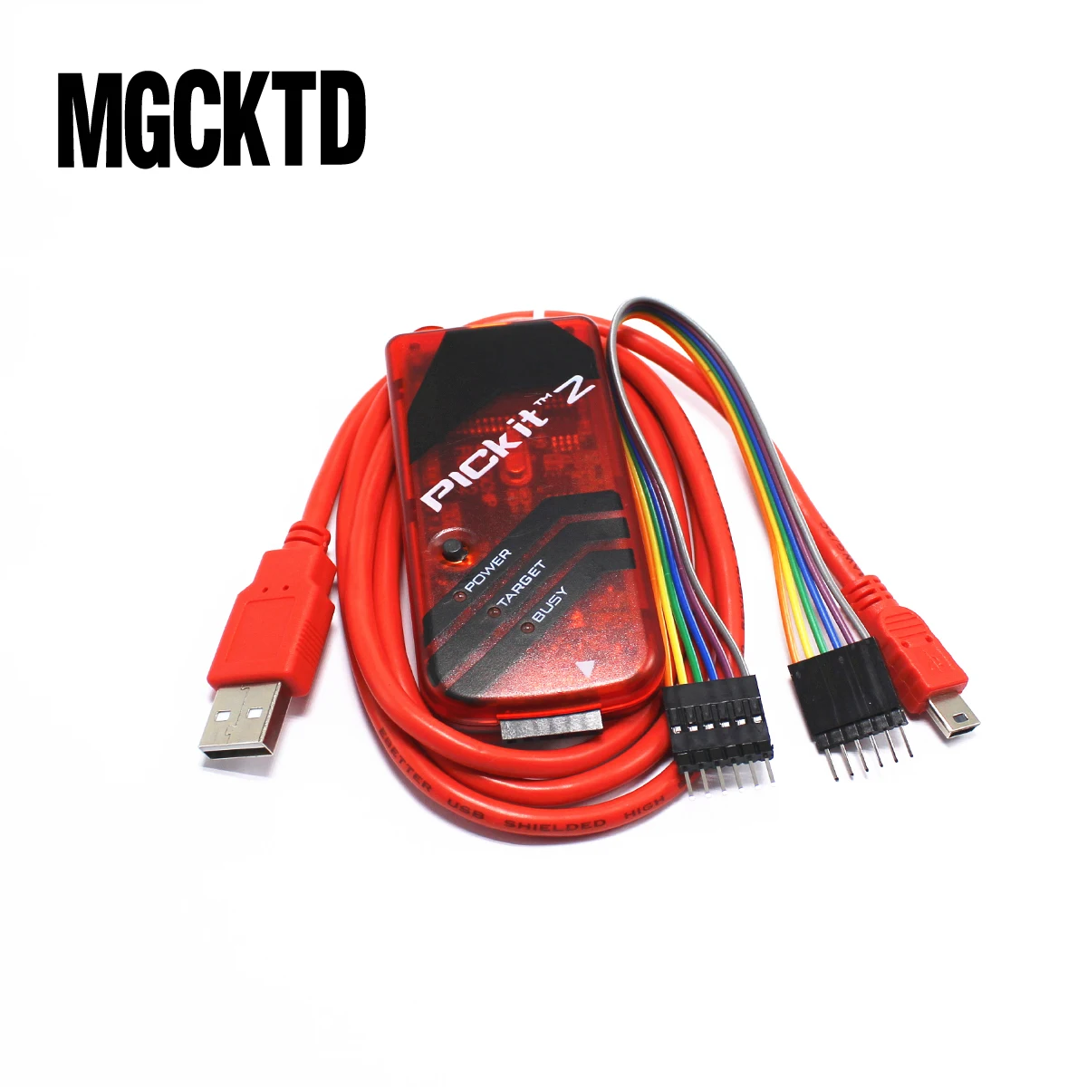 PICKIT2-PIC-Kit2-Simulator-PICKit-2-Programmer-Emluator-Red-Color-w-USB ...