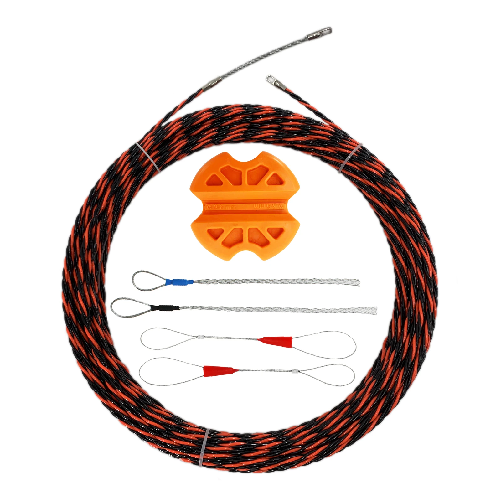 5mmx15m/30m Fish Tape Wire Puller Electrical Cable Pulling Through Wall ...