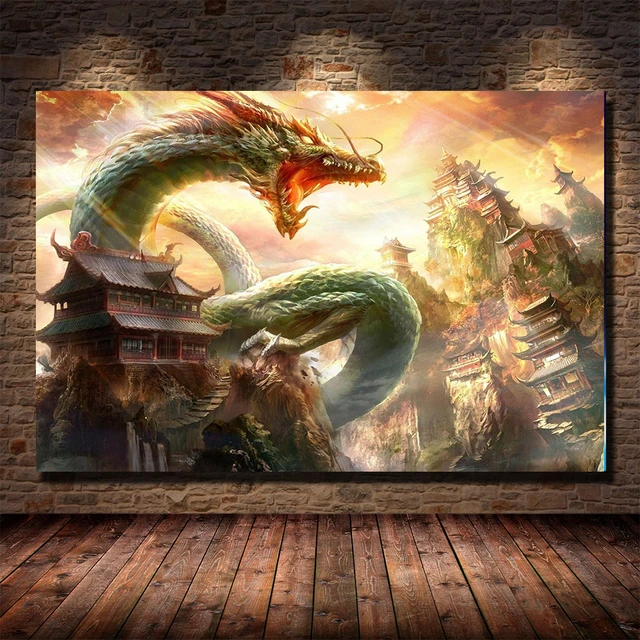 Traditional Chinese Painting Dragon