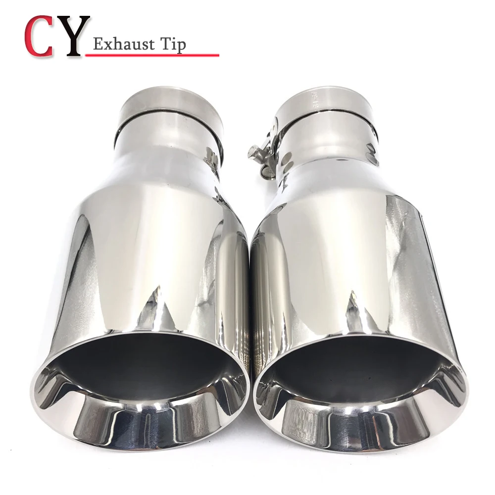 1-Piece-Stainless-Steel-Universal-Exhaust-Tip-Muffler-pipe-For-BM-W ...
