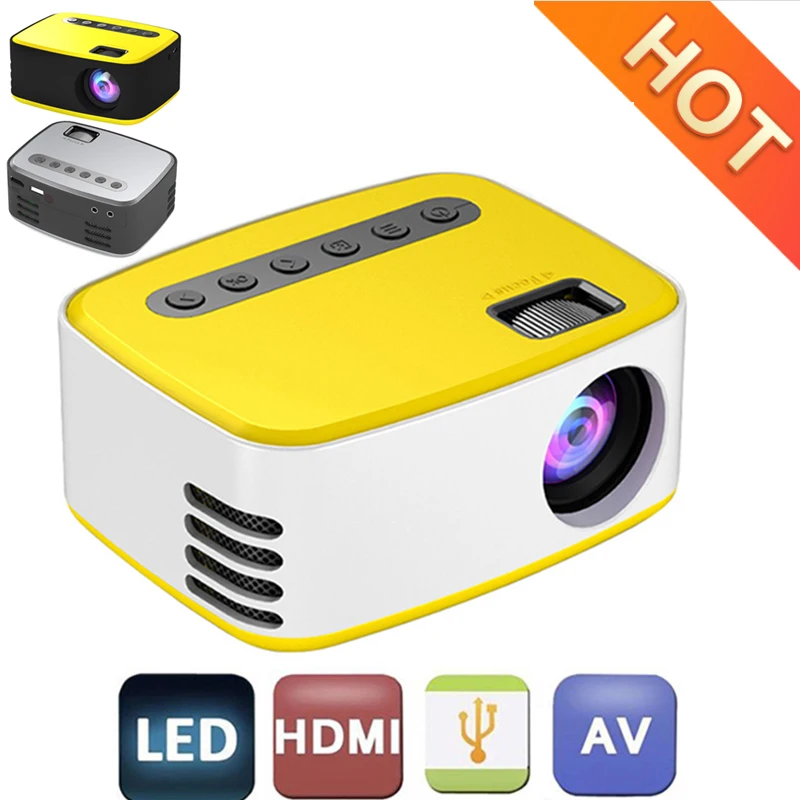 Miniproyector LED compatible con HDMI, 320x240 píxeles, 1080P ...