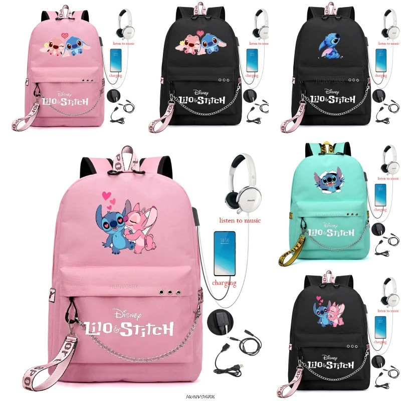 Backpack School Stitch | Mochila Stitch School Bags | Backpack School ...