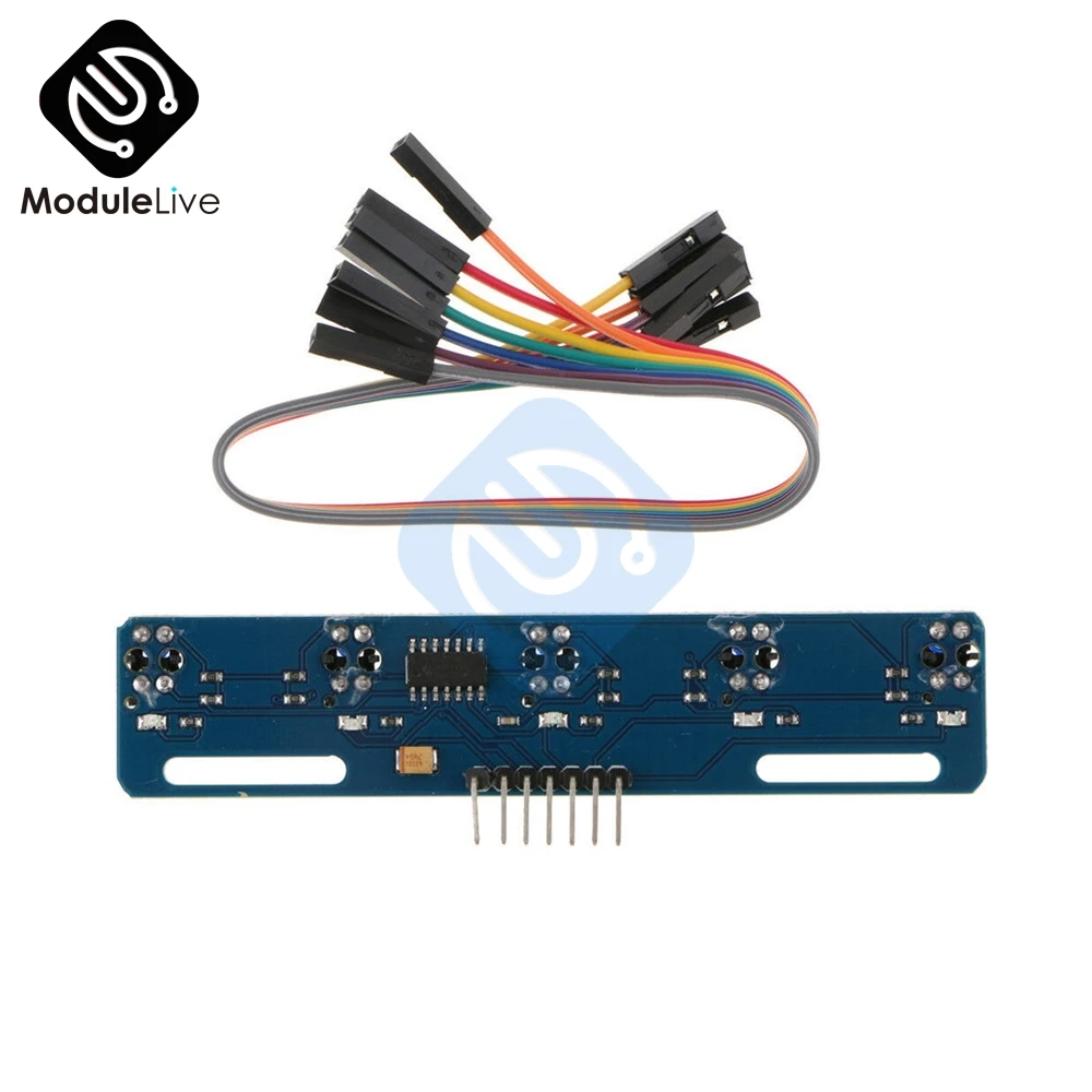 Купить 5 Channel 5-CH Infrared Reflective Sensor TCRT5000 KIT Road IR ...