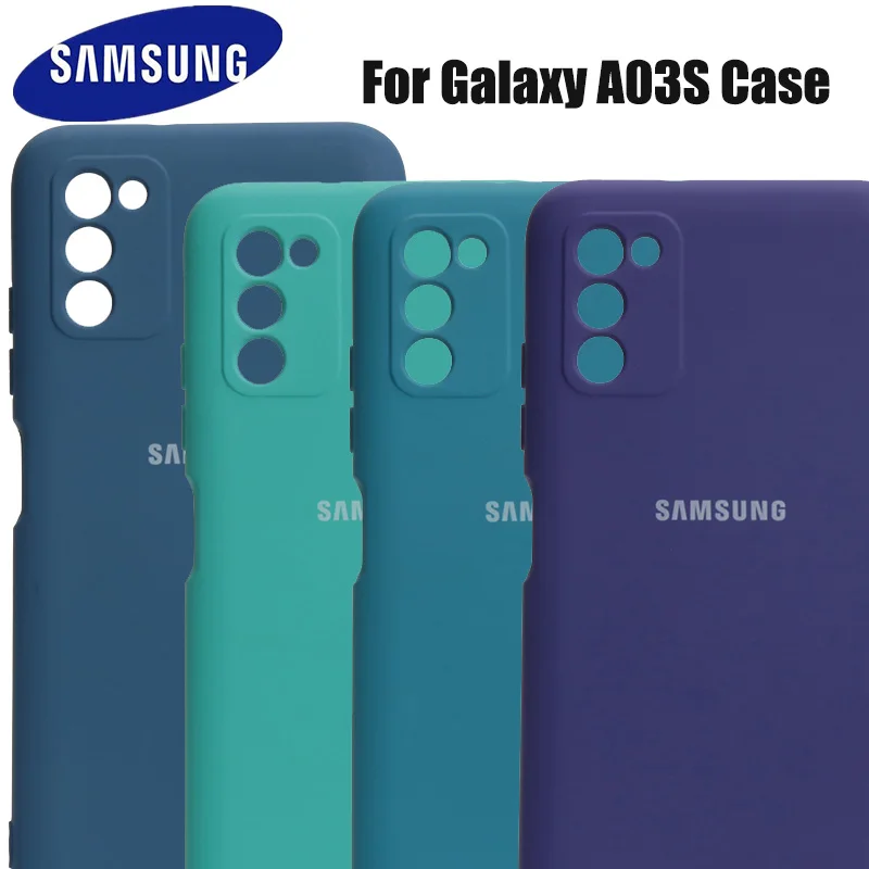 For Samsung Galaxy A03S Case Ultrathin Soft Liquid Silicone Cover A 03S ...
