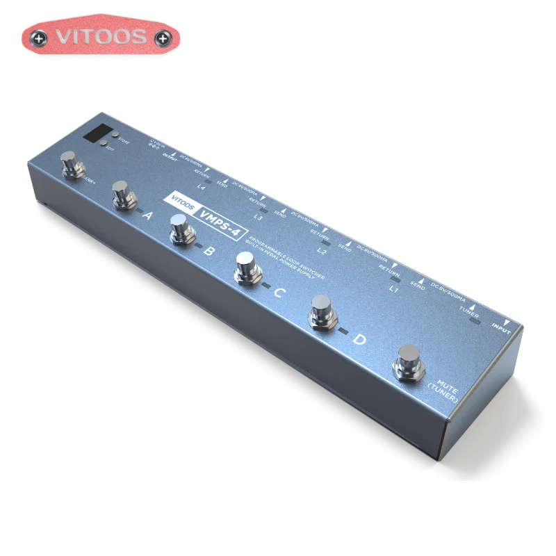 Vitoos Vmps-4 Loopswitcher Isolated Power Supply Built In Pedal Channel ...
