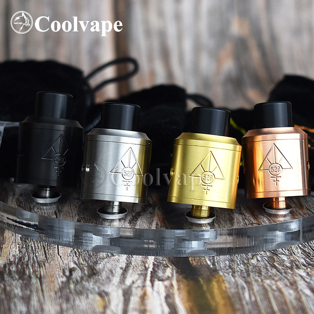 100% Original 528 Custom Goon Rda Drip Atomizer 24mm Gold-plated Bridge ...