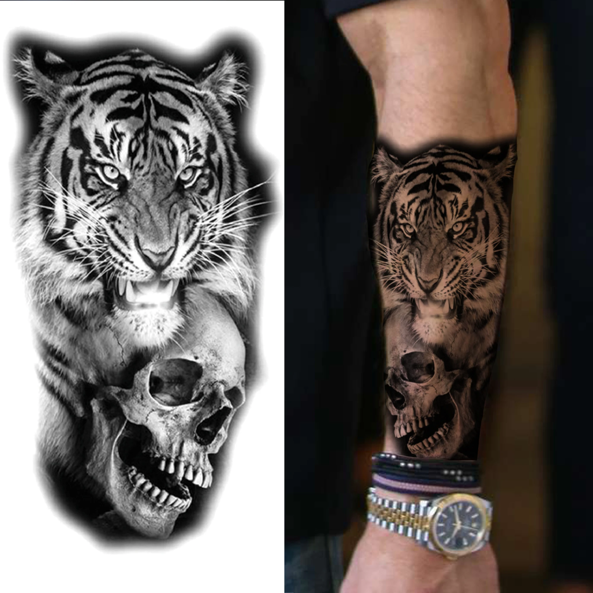 Half Sleeve Tattoos Forearm Skulls