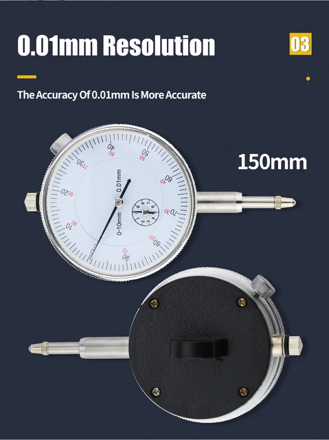 0-10mm/30mm Dial Indicator Precision Comparator Dial Bore Gauge ...