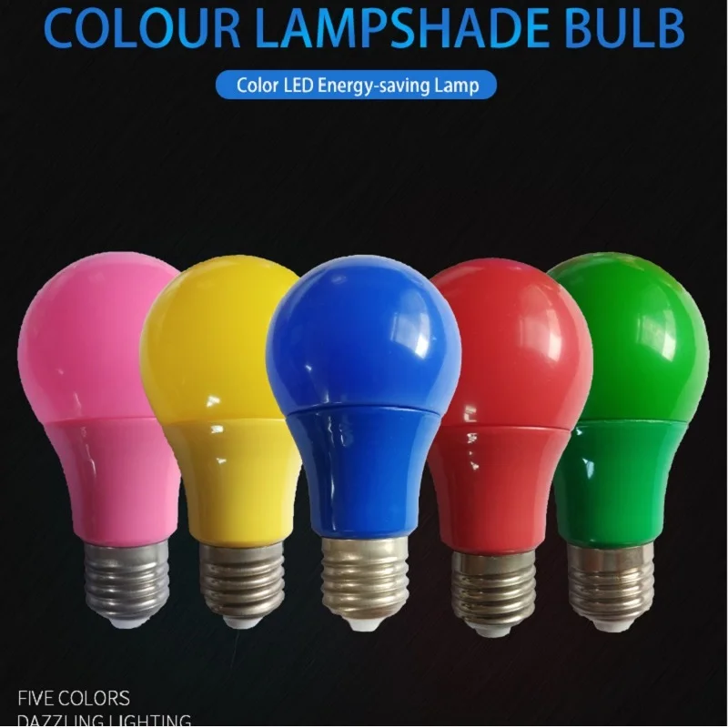 Colorful-Bulbs-E27-Led-Bar-Light-5W-7W-9W-Red-Blue-Green-Yellow-Pink ...