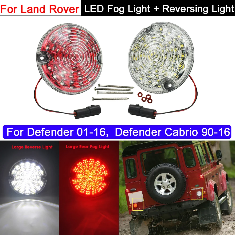 95mm Full Led Upgrade Kit For Land Rover Defender 2001-2016 Cabrio 1990 ...