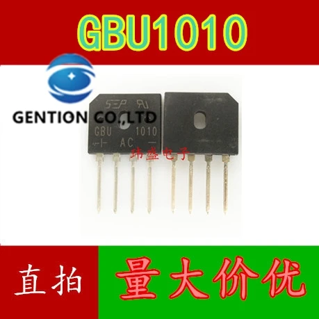 10PCS-GBU1010-flat-bridge-rectifier-bridge-bridge-pile-of-10-a-1000-v ...