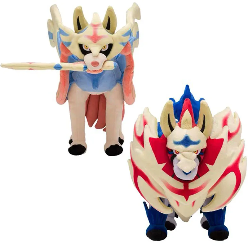 Cartoon-Pokemons-Sword-and-Shield-Zamazenta-Zacian-Stuffed-Plush-Toys ...