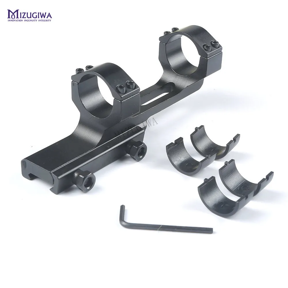 AR 15 Scope Mount 1" / 30mm Ring Cantilever Tactical Heavy Duty Flat ...