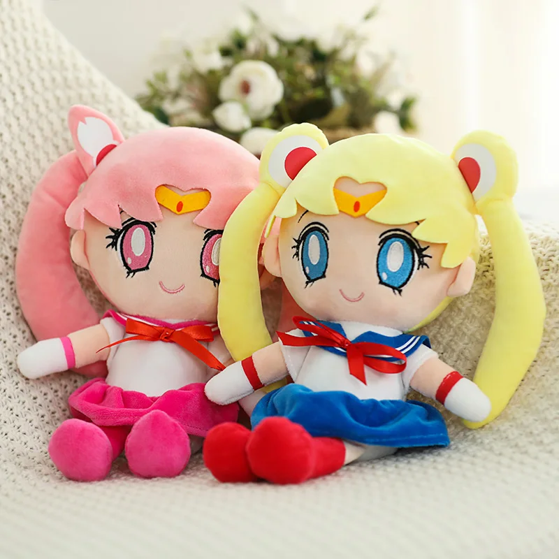 Anime Sailor Moon Plush Pink Yellow Girl Toy For Child - KawaiiMerch.com