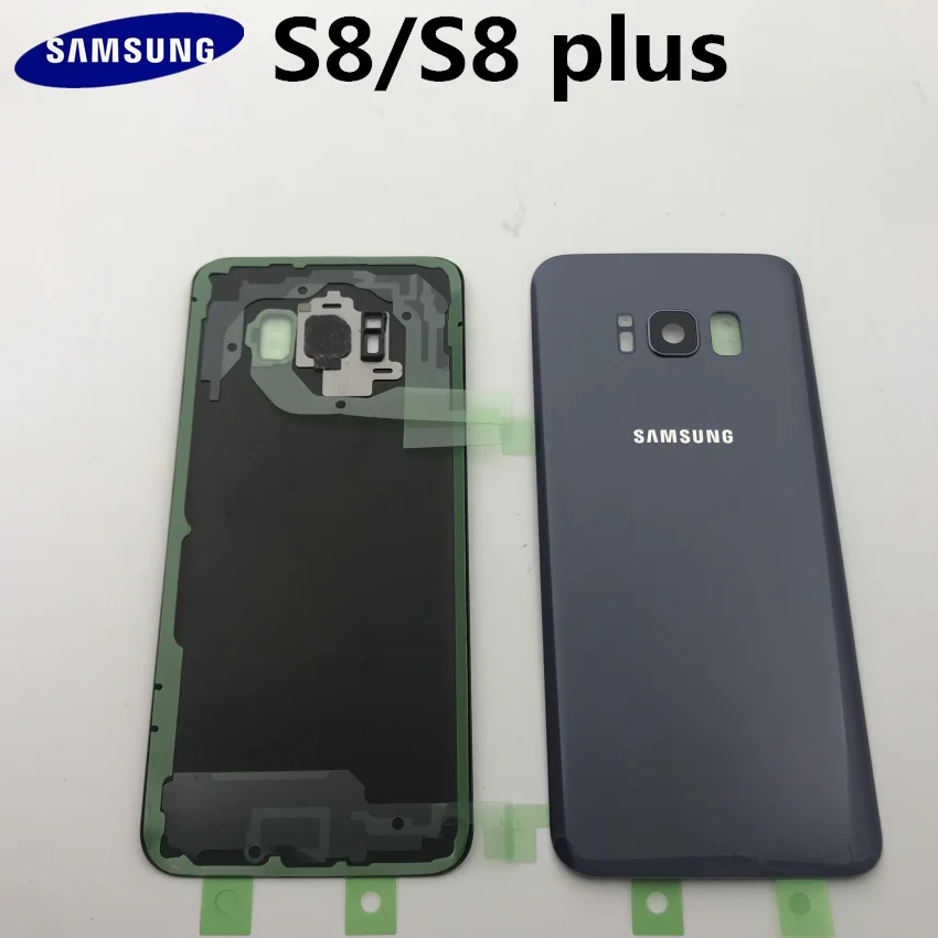 Original Glass For Samsung Galaxy S8 S8 Plus G950F G955F Back Battery Cover Door Rear Housing ...
