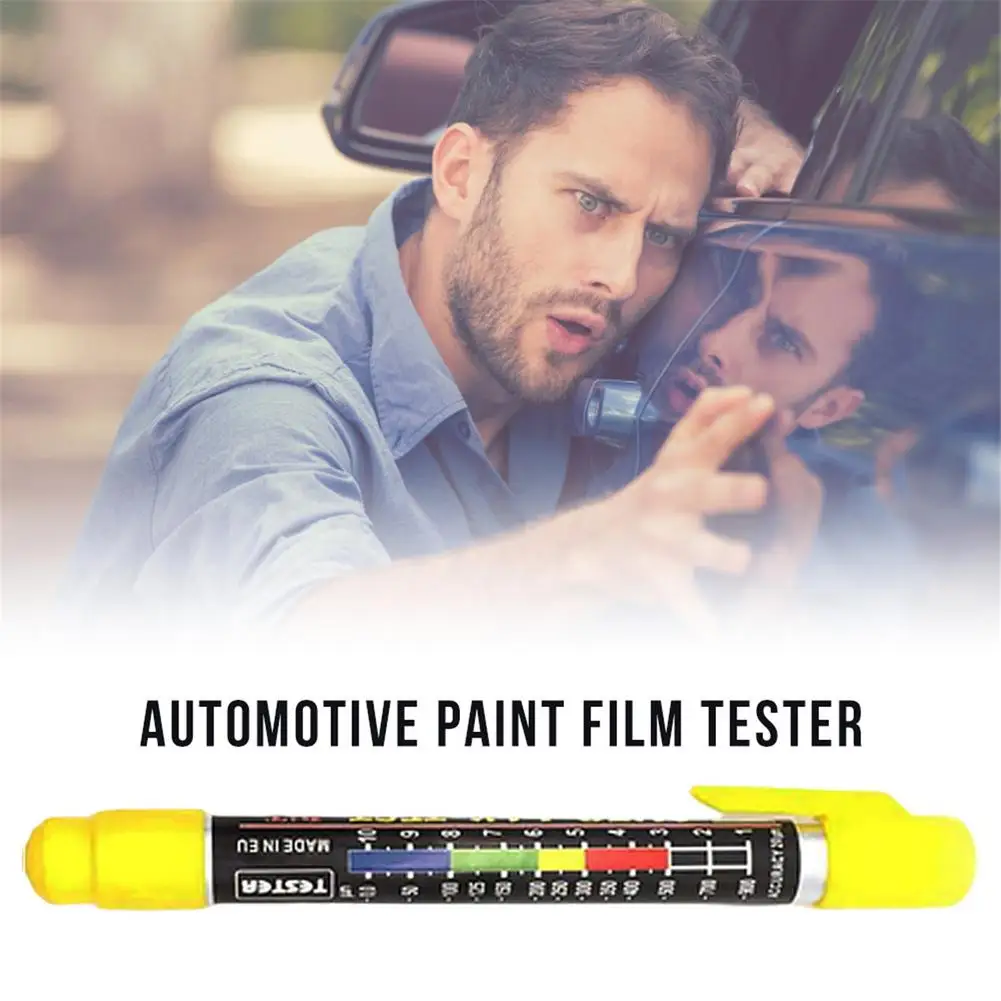 Jaune - Testeur'épaisseur de peinture automatique, testeur de peinture ...