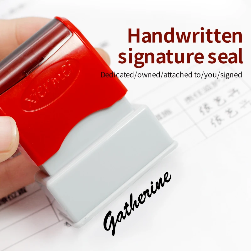 Custom Teacher Name Ink Stamp Signature Calligraphy Selfing-Inking ...