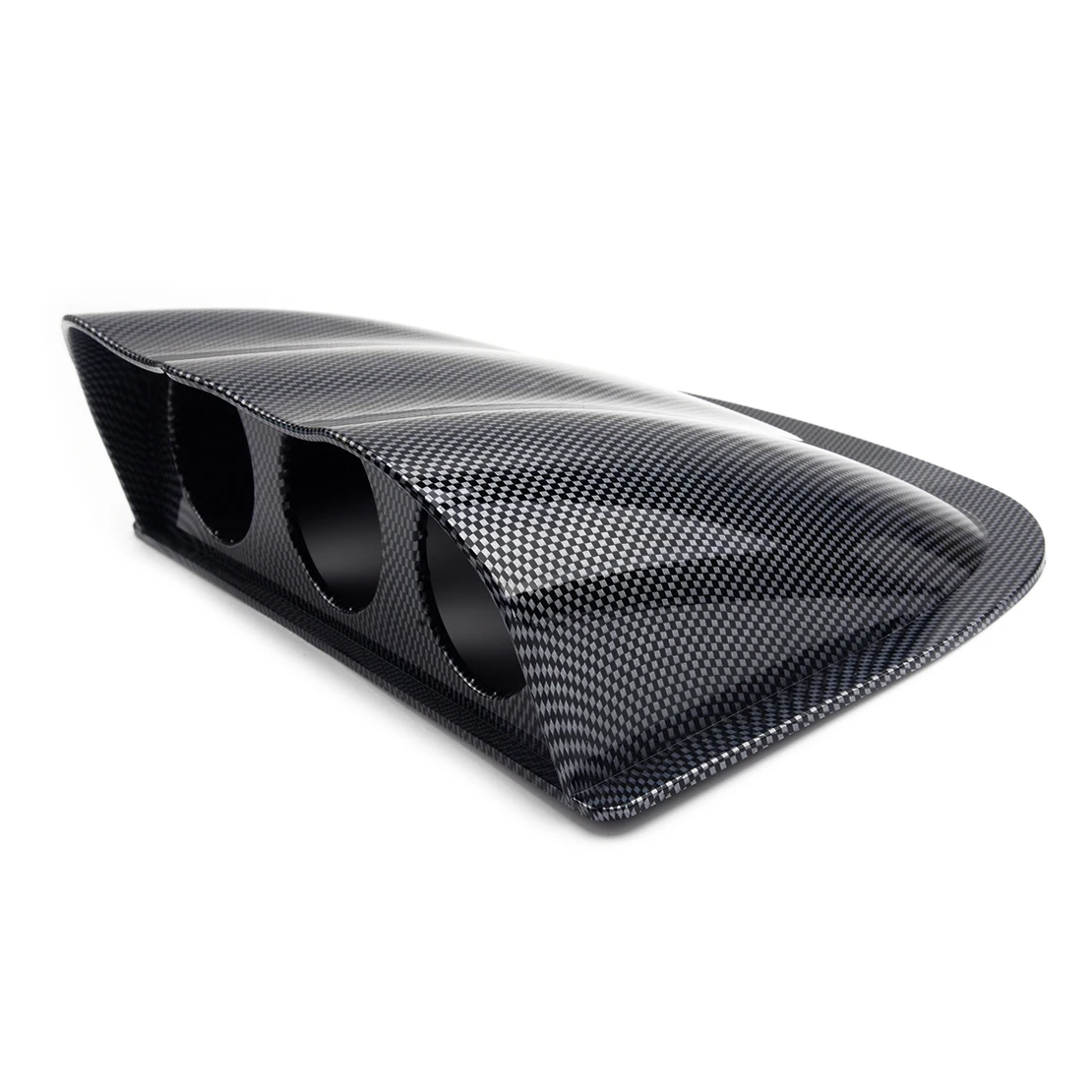 2'' 52mm Carbon Fiber Style Car Triple Dash Gauge Meter Pod 3 Hole ...