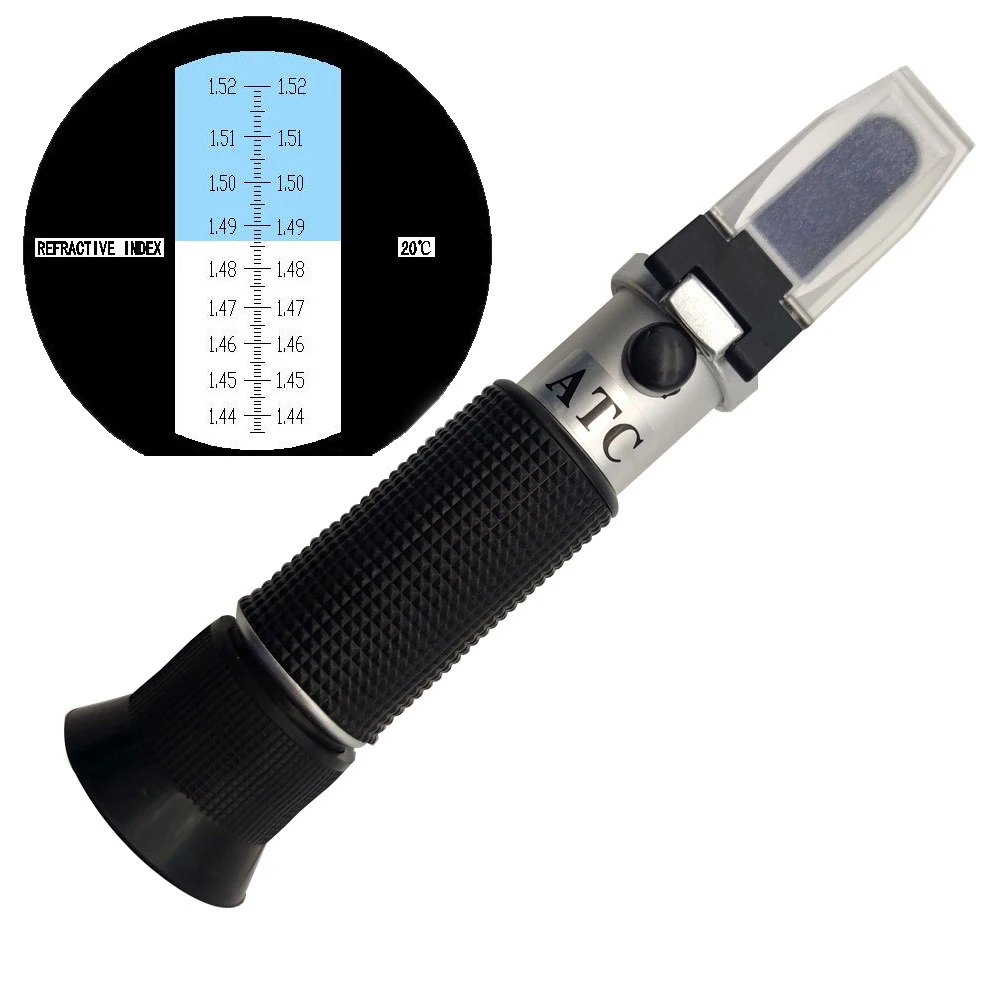 Rhr-152atc Liquid 1.435-1.520nd Refractive Index Refractometer With Retail Plastic Box And Atc ...