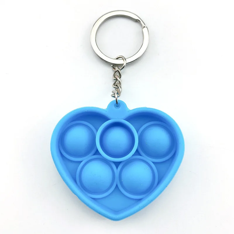 Mini Unicorn Shaped Push Popit Toy Fidget Cartoon Keychain Pop It ...