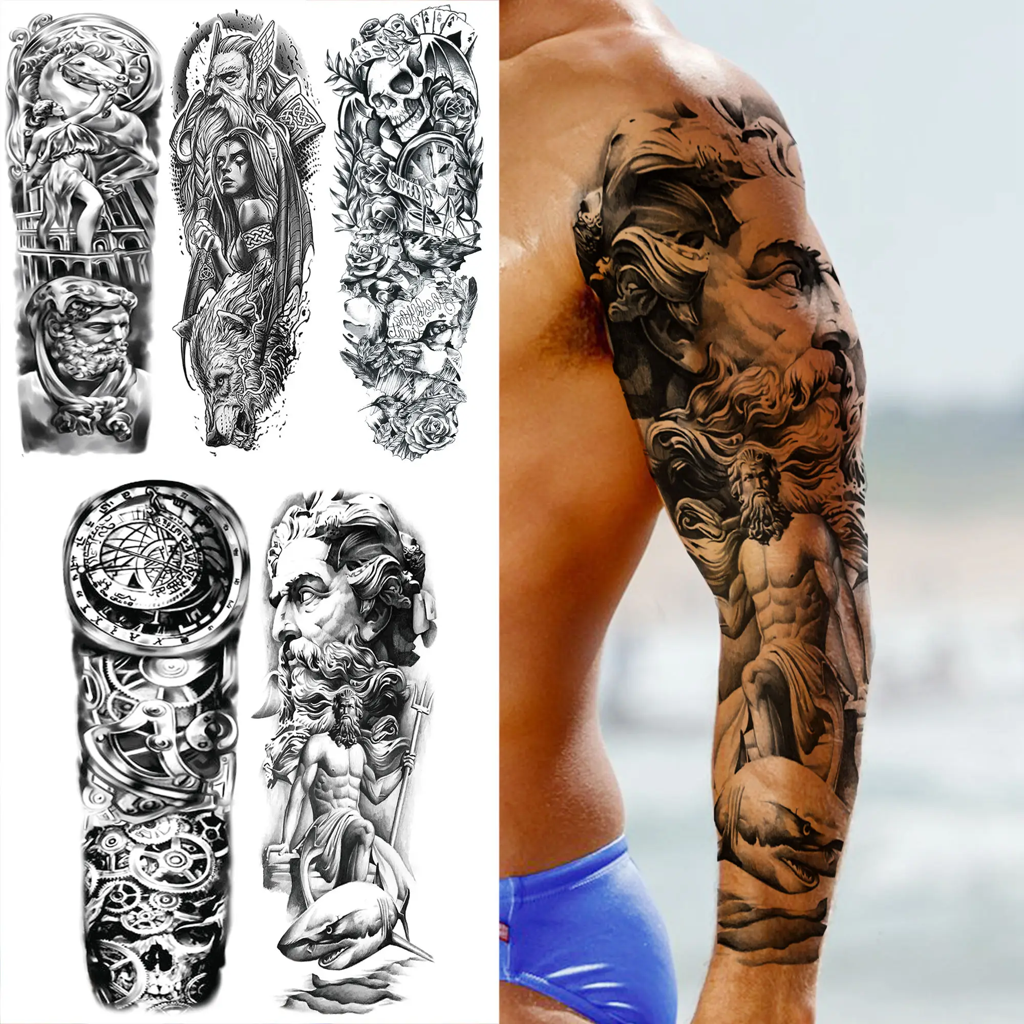 Shark Sleeve Tattoo