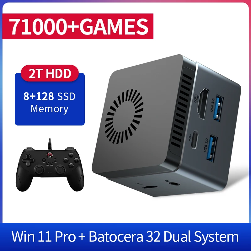 Retro Game Console Super Console X Pc Mini Built-in 61000 + Games For ...