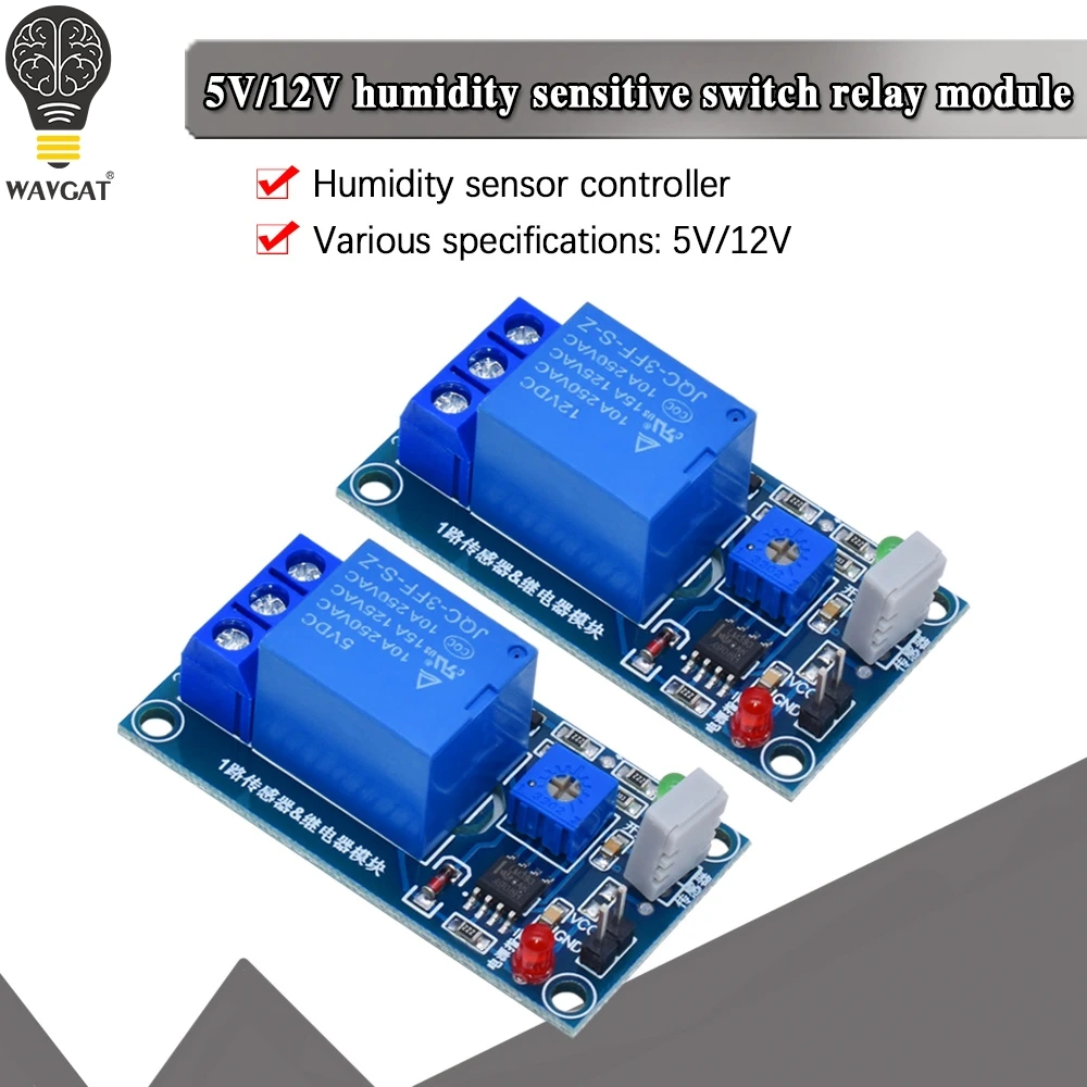 HR202-DC-5V-12V-1-Channal-1CH-Humidity-Sensor-Switch-Relay-Module ...