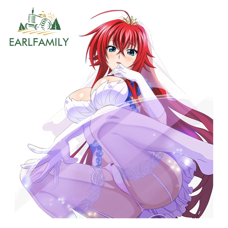 Earlfamily 13cm Sexy Uniform Girl Decal 3d High School Dxd Waterproof Car Sticker Rias Gremory ...