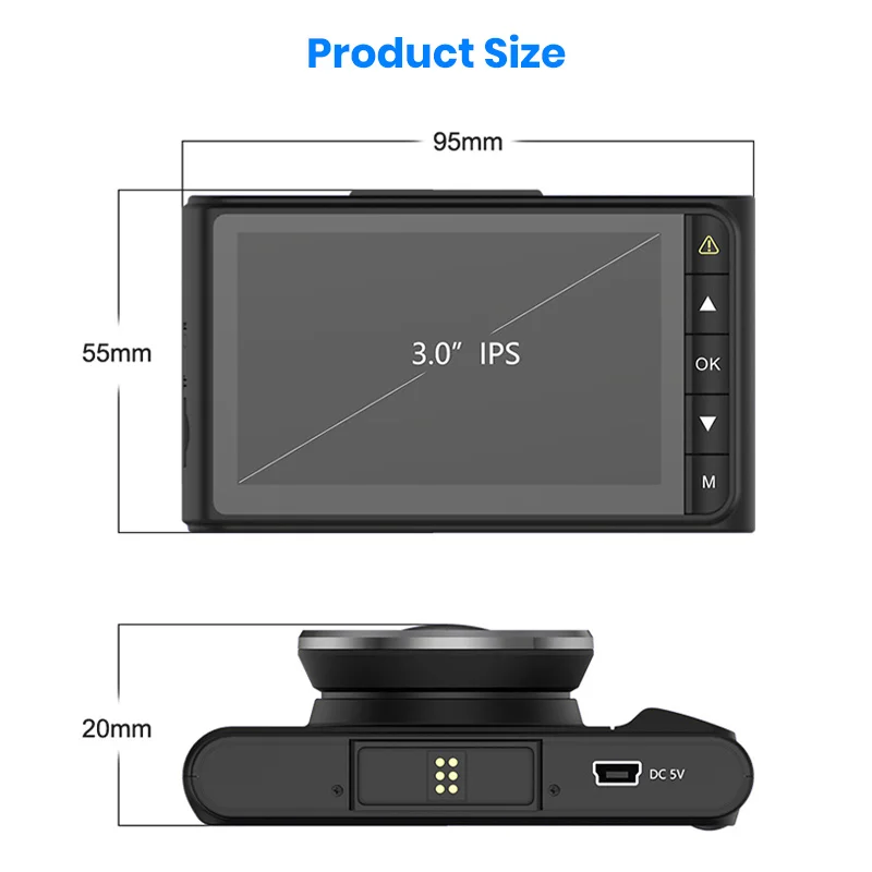 AWESAFE Q8 4K 2160P gps Автомобильная камера DVR Dash cam Видео привод ...