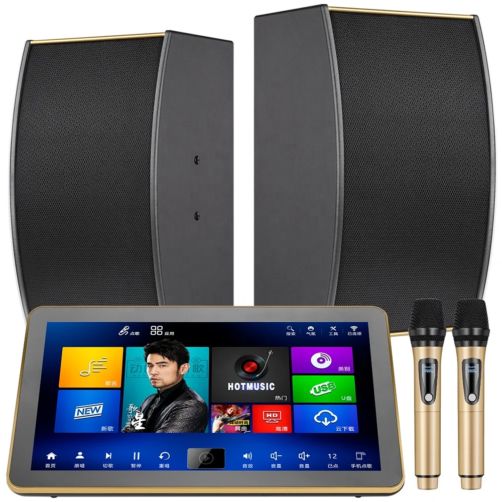 18.5'' 4K Touch Screen 6TB AI Song Selection Karaoke Machine Android ...