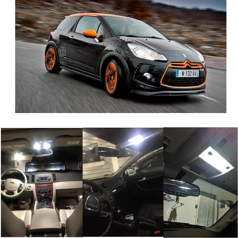 Juego completo de iluminación interior LED para Citroen DS3, luz de ...