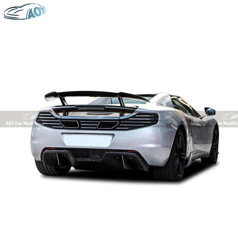 Carbon Fiber Rear Spoiler For Mclaren Mp4-12c 650 650s 2012 2013 2014 ...