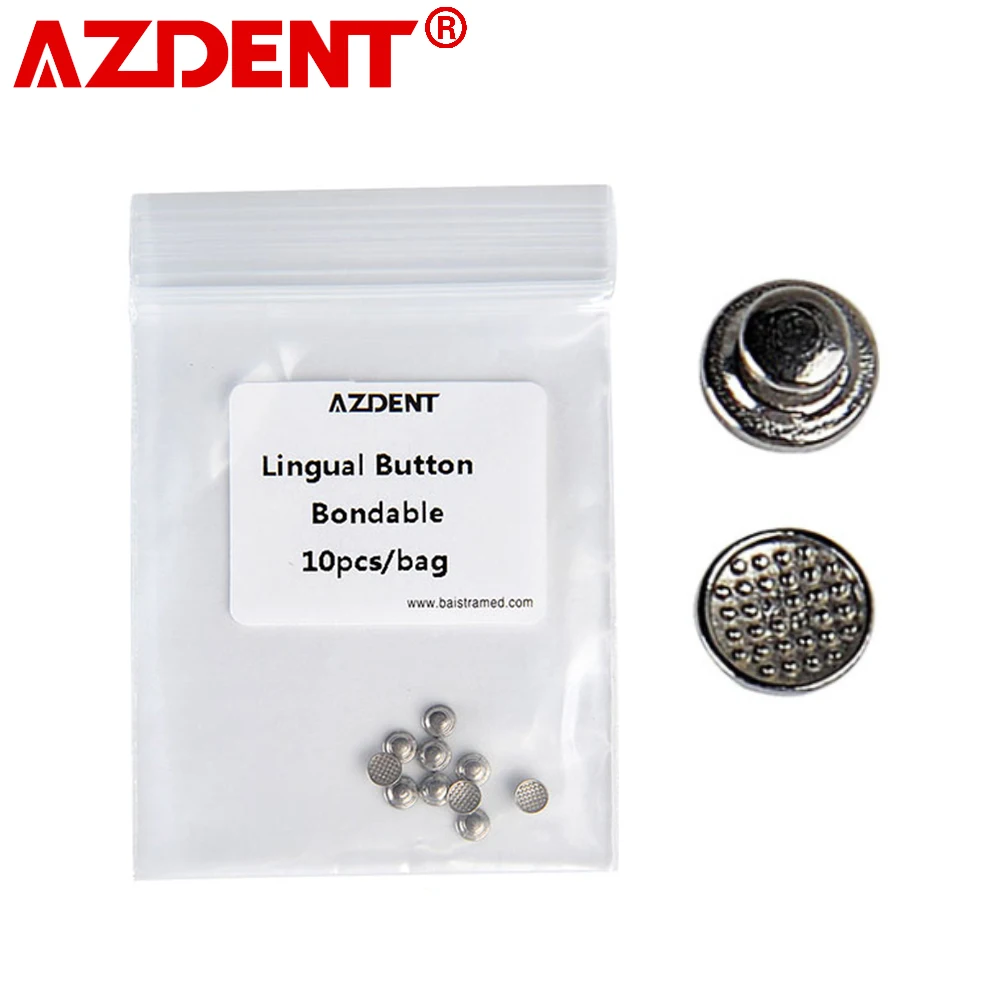 10pcs-AZDENT-Dental-Metal-Lingual-Buttons-Buckle-Orthodontic-Buttons ...