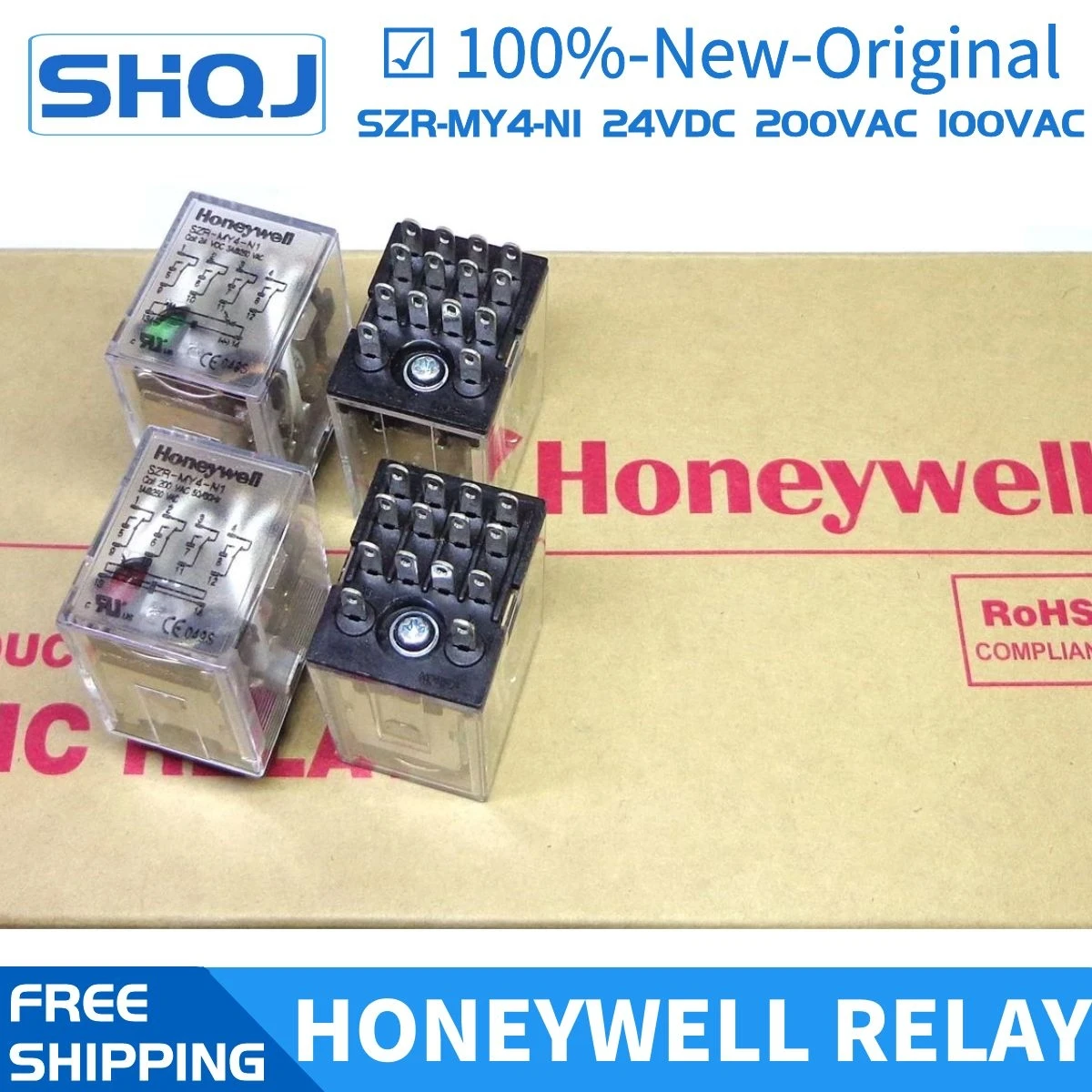 5PCS 하니웰 릴레이 SZR MY4 N1 24VDC 200VAC 100VAC SZX SMF 14N 100% 새 원본|릴레이 ...