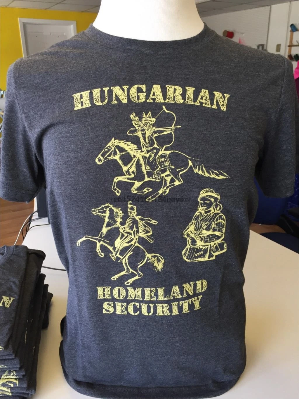 Magyar-Apparel-Mens-T-Shirt-Cotton-Blend-Hungarian-Homeland-Security ...