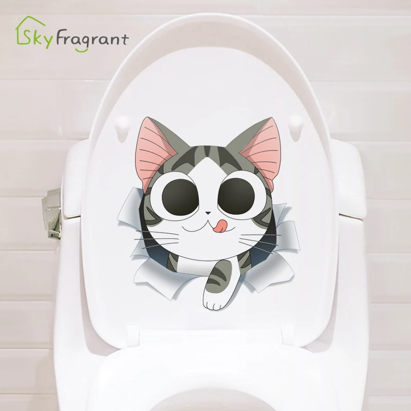 3D-Anime-Cat-Animal-Toilet-Stickers-Home-Decoration-Diy-Wc-Washroom-PVC ...