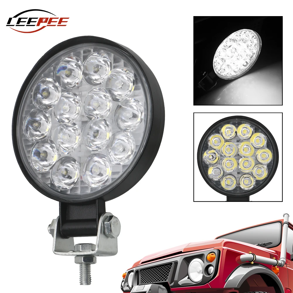 12V-6000K-Work-Light-LED-Car-Headlight-Day-Running-Lamp-ATV-Spotlight ...