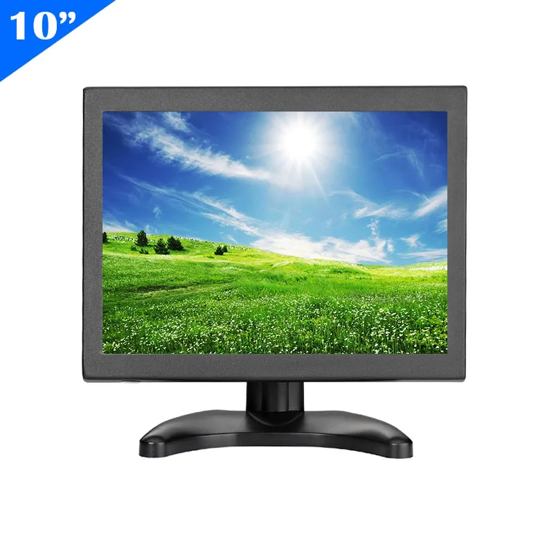 Zhixianda 10 Inch Lcd Industrial Monitor Display With Bnc Hdmi Av Vga ...