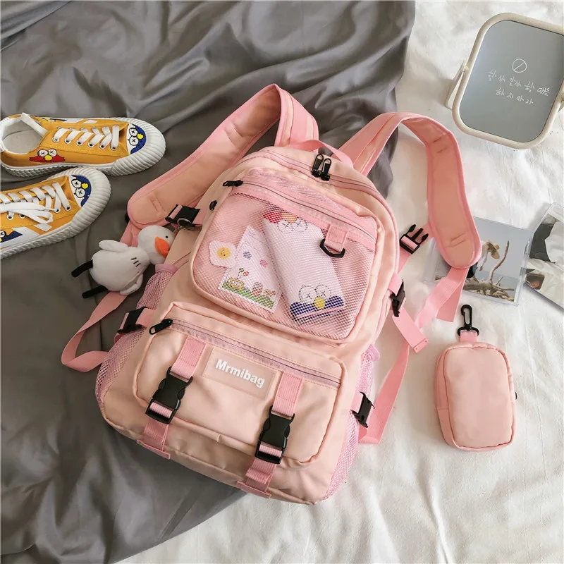 Kawaii Korea Style Multi-Pocket Shoulder Backpack