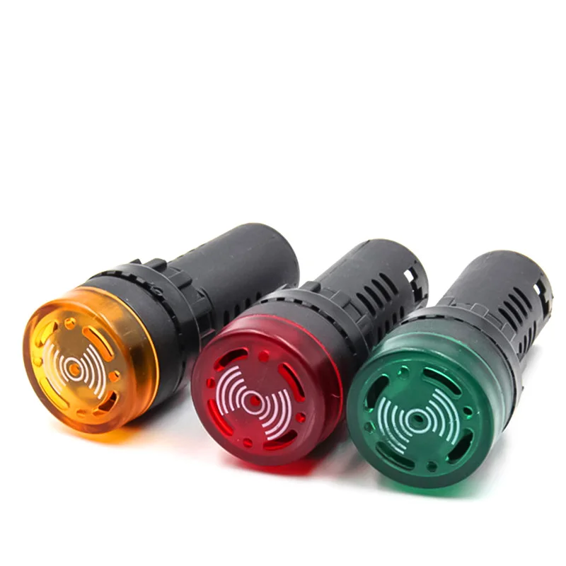 AD16-22sm-buzzer-Indicator-light-signal-lamp-Flash-buzzer-12V-24V-220V ...